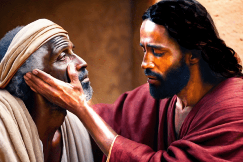 JESUS HEALS A BLIND MAN - Biblemode